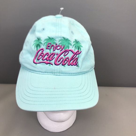 Coca Cola | Accessories | Enjoy Coca Cola Baseball Cap Light Blue Pink ...